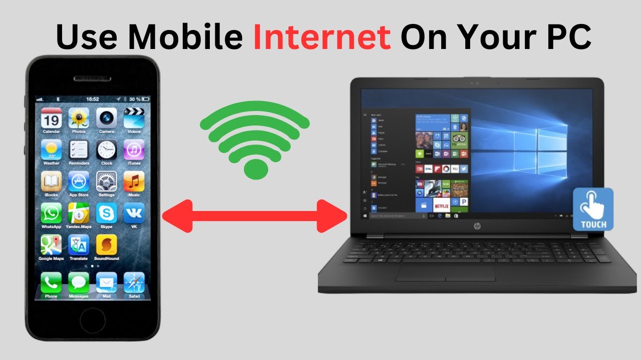 How To Connect Internet From Mobile to PC or Laptop via hotspot - YouTube