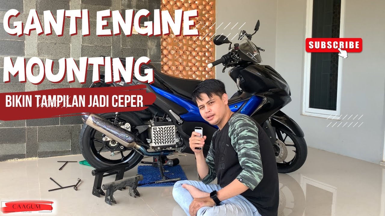 PASANG ENGINE MOUNTING YAMAHA AEROX 155, UBAH FITMENT JADI CEPER - YouTube