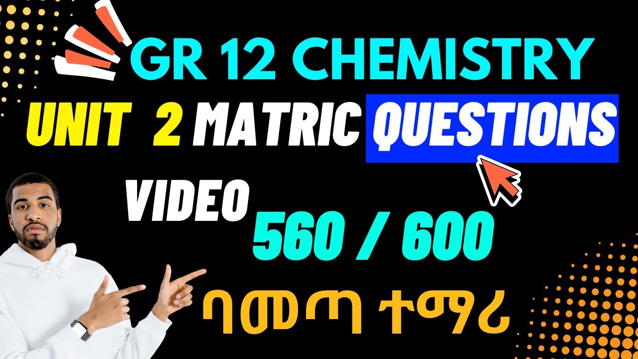 New curriculum Grade 12 chemistry unit 2 questions - YouTube