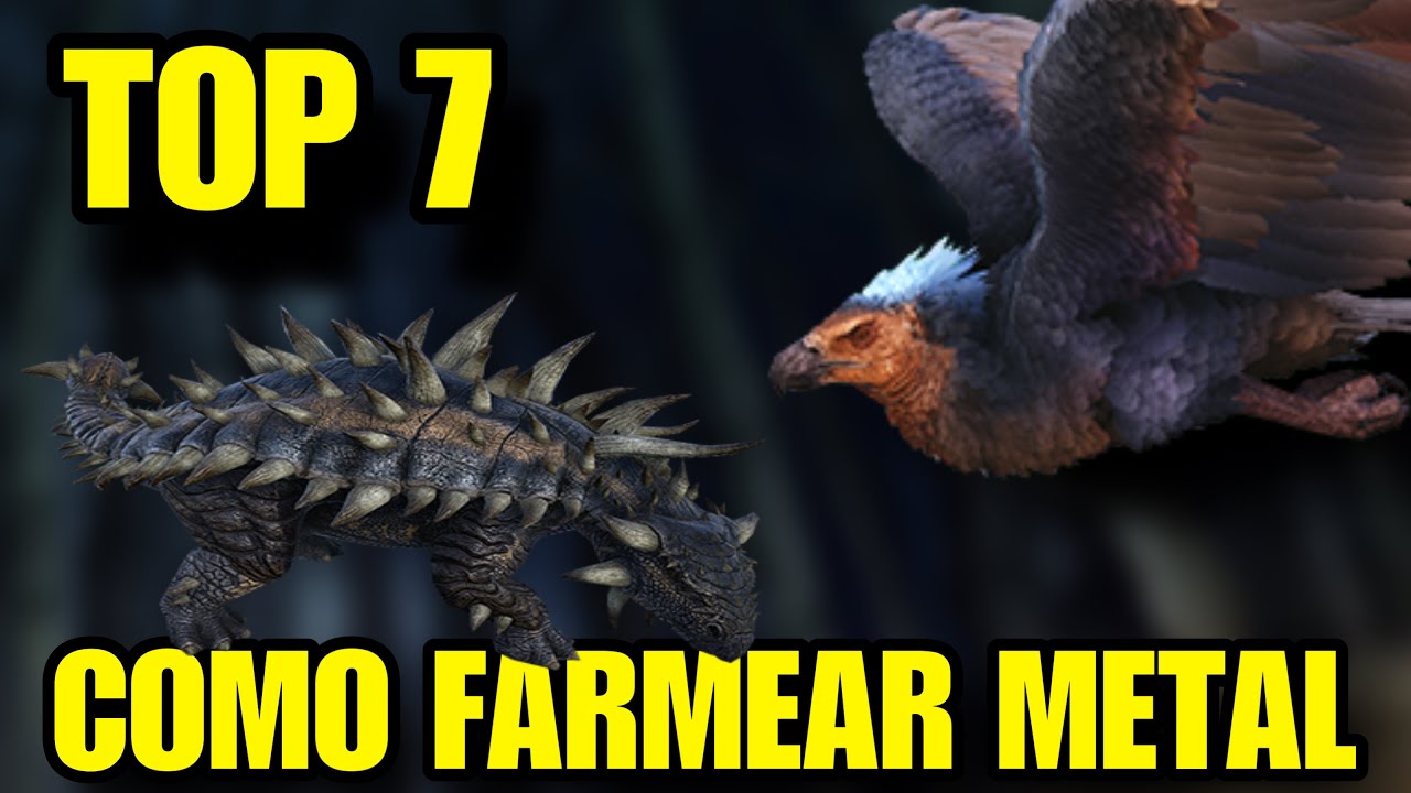 Las mejores formas de farmear metal en Ark - YouTube