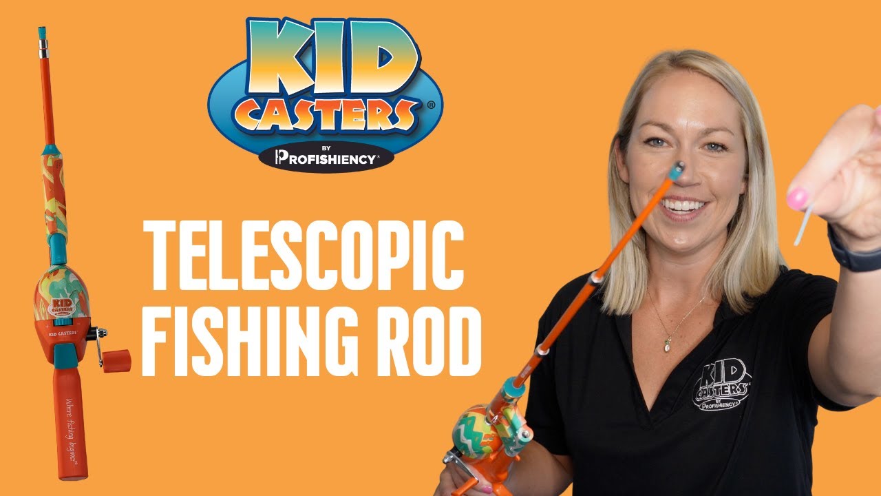 How to Rethread the Line on Kid Casters Telescopic Fishing Rod - Fishing