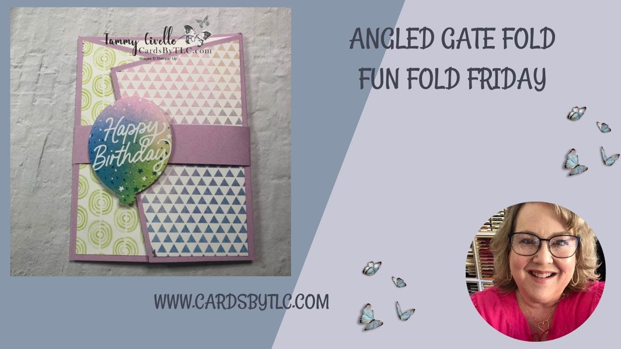 Angled Gate Fold- Fun Fold Friday - YouTube