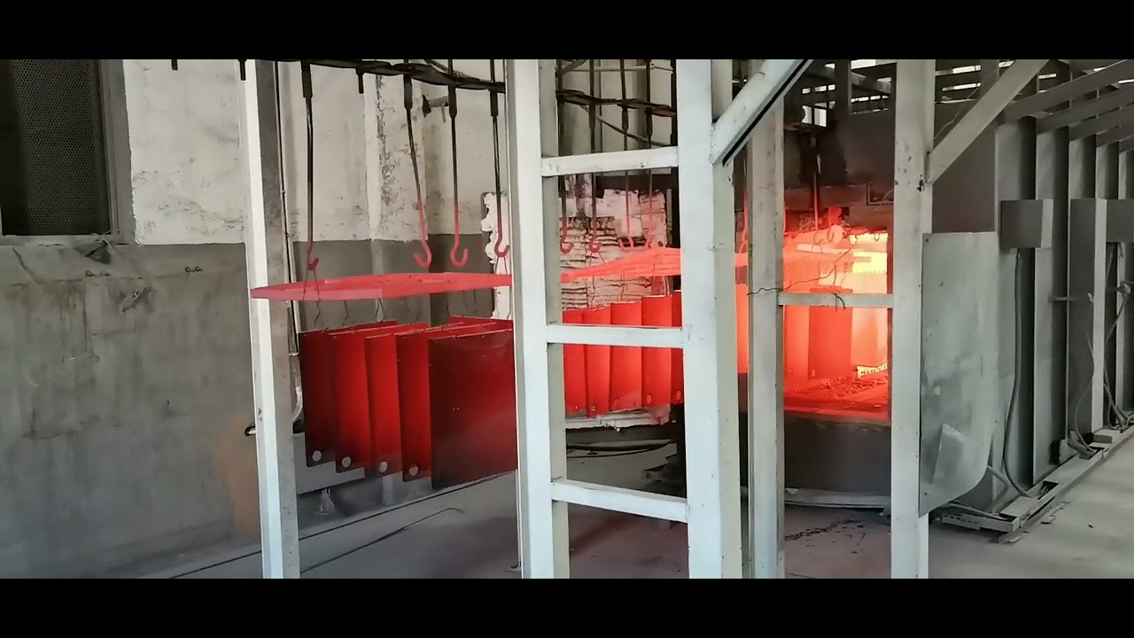 Walking enamel firing furnace (split enamel oven) - YouTube
