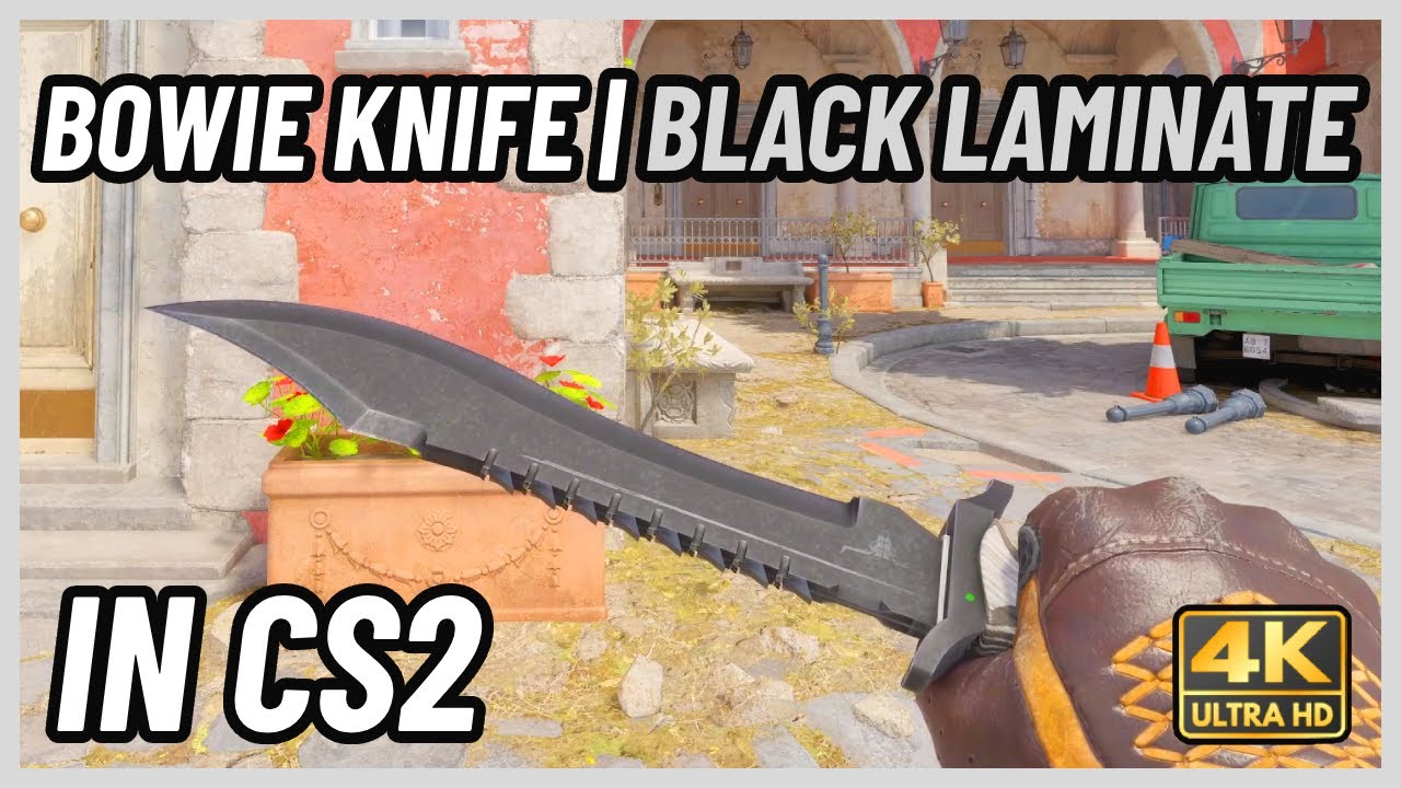 CS2 Bowie Knife Black Laminate | CS2 Knife In-Game Showcase [4K] - YouTube