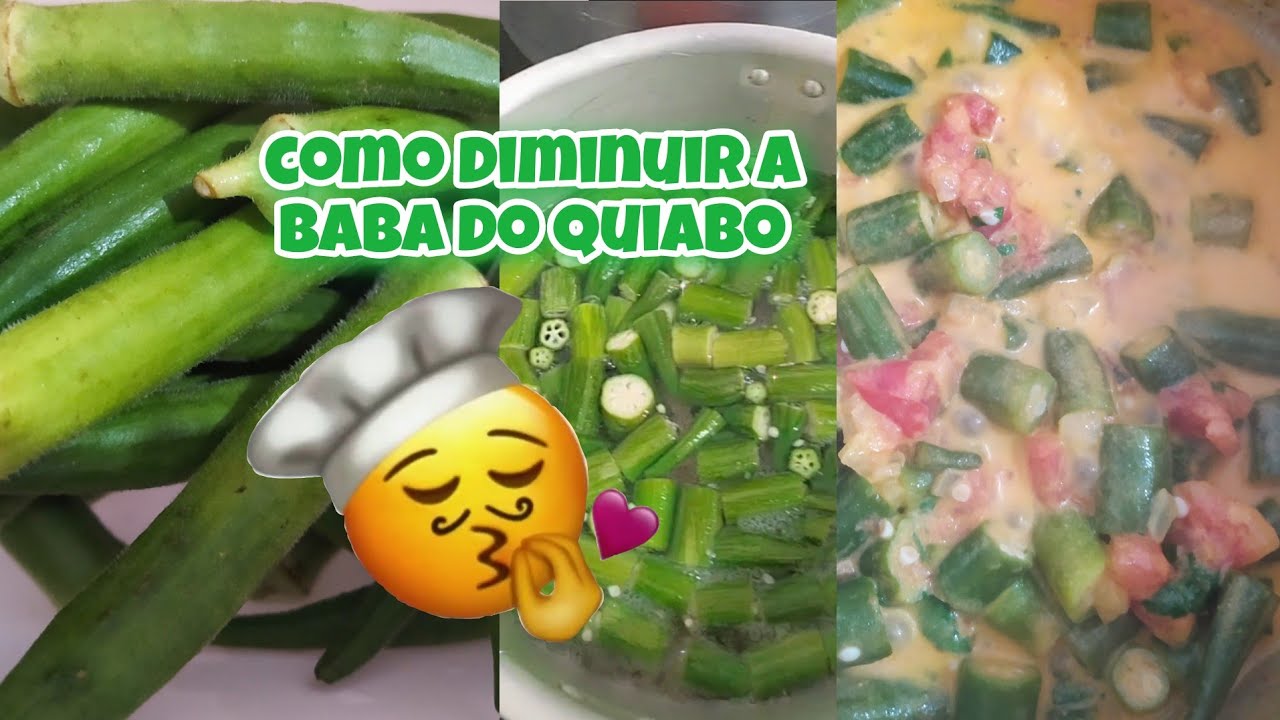 Veja como diminuir bastante a baba do quiabo/+ e como fazer um quiabo ...