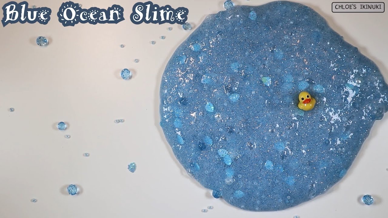Blue Ocean Slime with Yellow Duck - YouTube