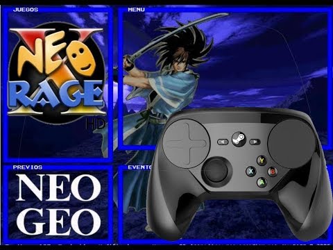 Neoragex funcionando con steam controller - YouTube