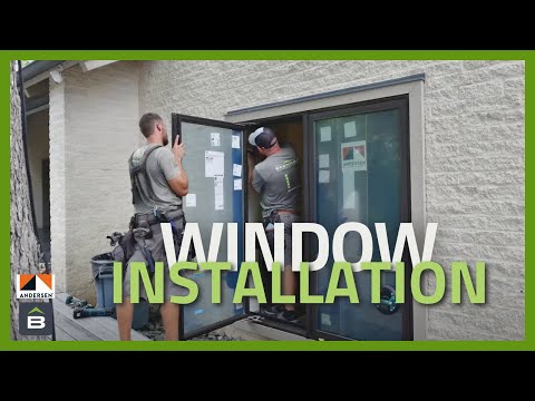 Andersen 100 Series Casement Window Installation - YouTube