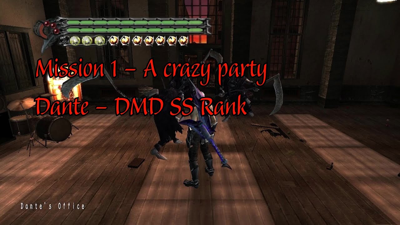 Devil May Cry 3: Special Edition - Dante - DMD SS Rank clear Mission 1 ...