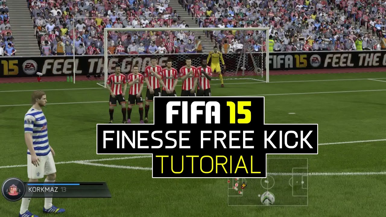 FIFA 15 Finesse Free Kick Tutorial - YouTube