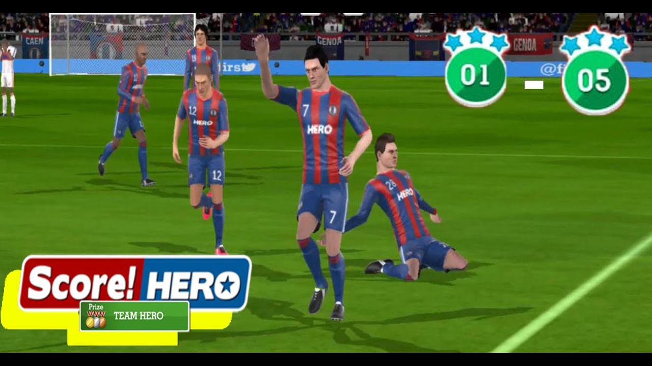 Score! Hero - Team Hero Event - Level 1 - 5 - Complete 3 Stars - YouTube