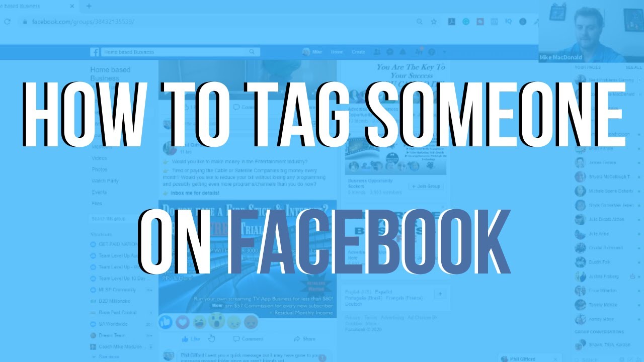 How to Tag Someone on Facebook - YouTube