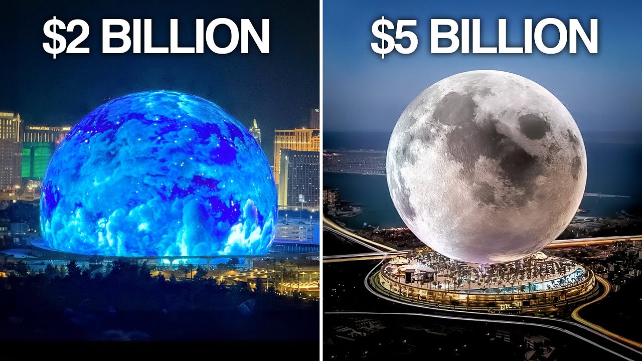 Las Vegas Sphere vs Dubai's Moon-Shaped Resort - YouTube