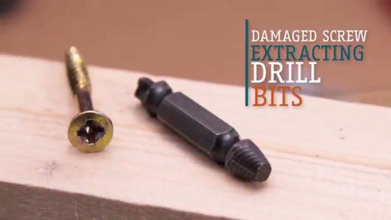 PWR Work Damaged Screw Extracting Drill Bits (pack of 4) - YouTube