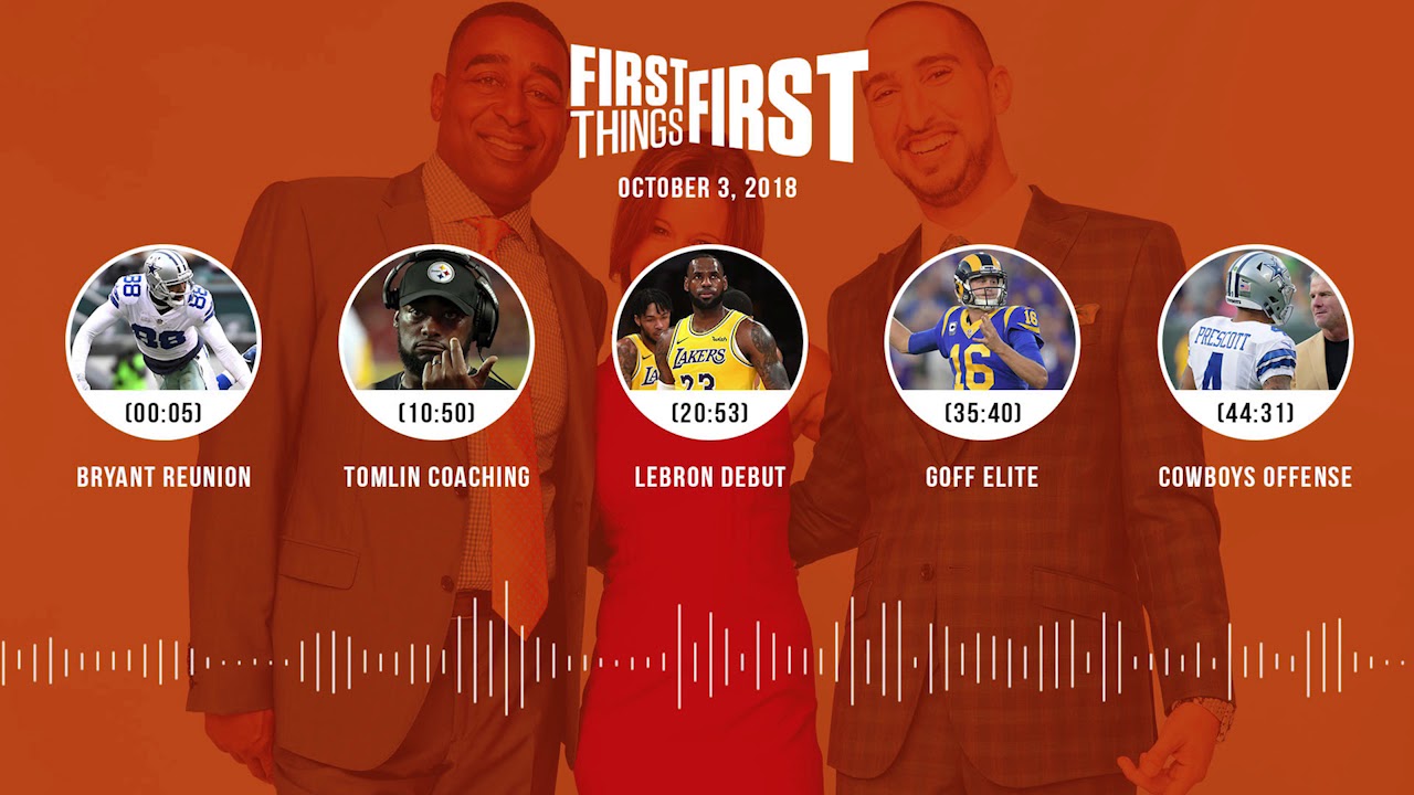 First Things First audio podcast(10.3.18) Cris Carter, Nick Wright ...