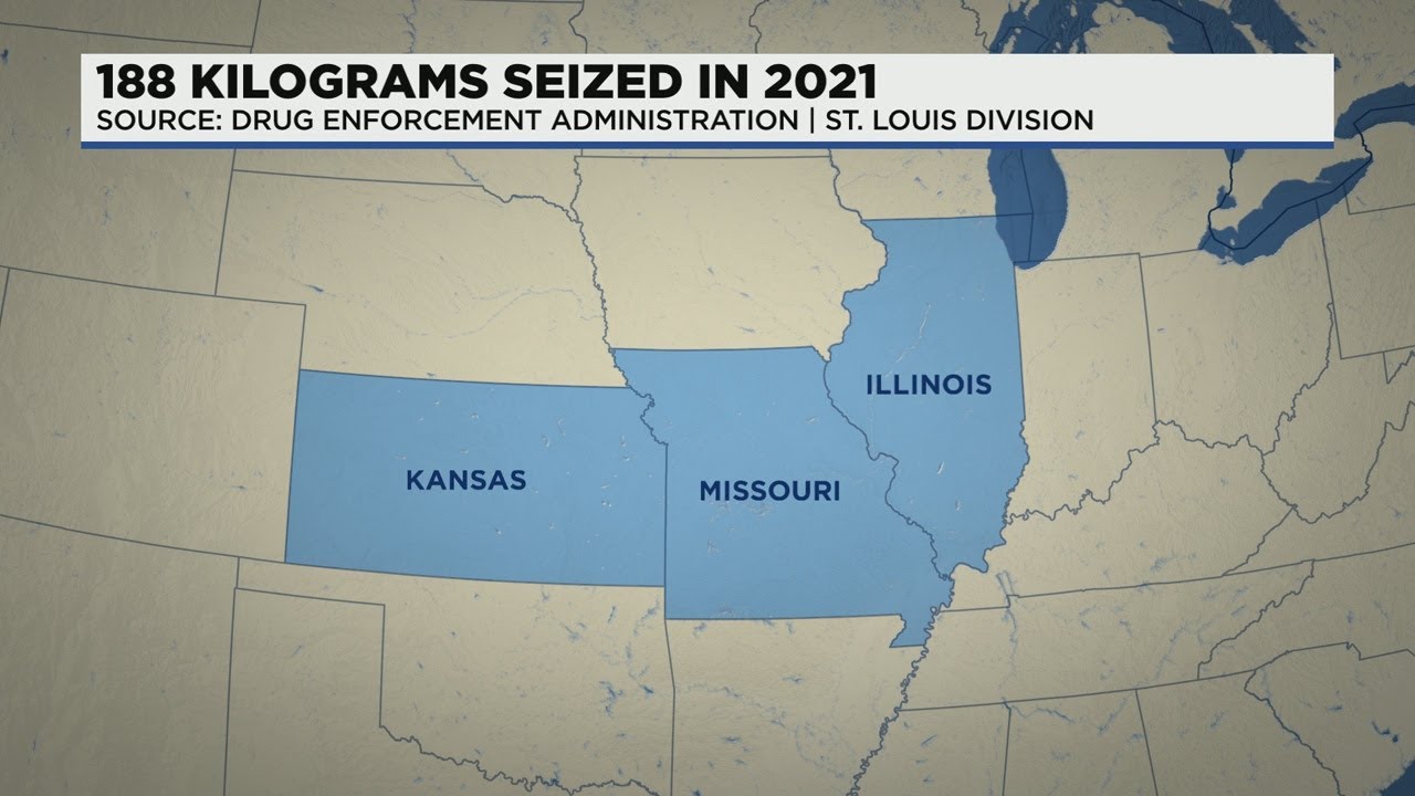 DEA St. Louis Division broke a fentanyl seizure record in 2021 - YouTube