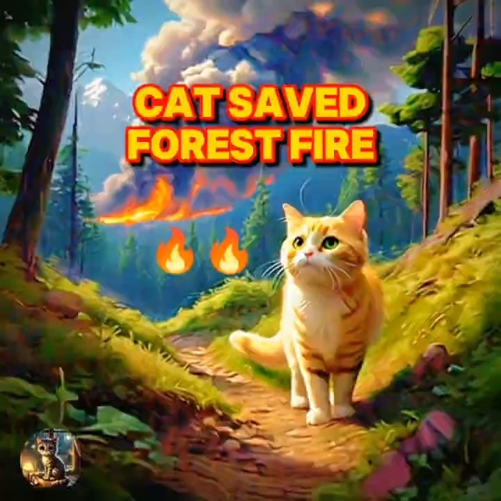 The Cat Who Saved the Forest 🌲🐱🔥 | Heroic Story of Stray Cat - YouTube