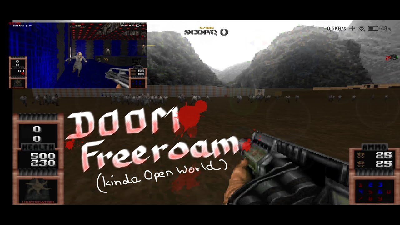 🗺️Doom Freeroam🗺️ (Doom Openworld)-lzdoom 3.87a (m-rated/Delta touch ...