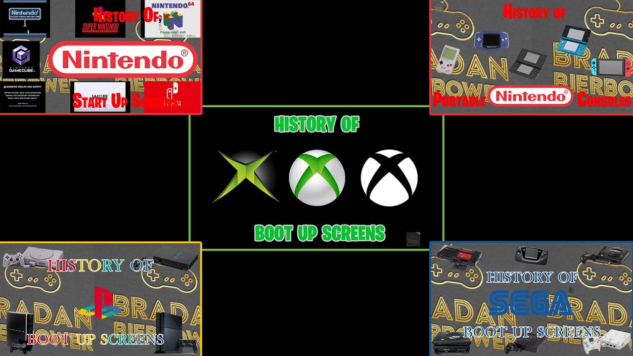 All Video Game Console Boot Up Screens (Xbox, PlayStation, Nintendo ...
