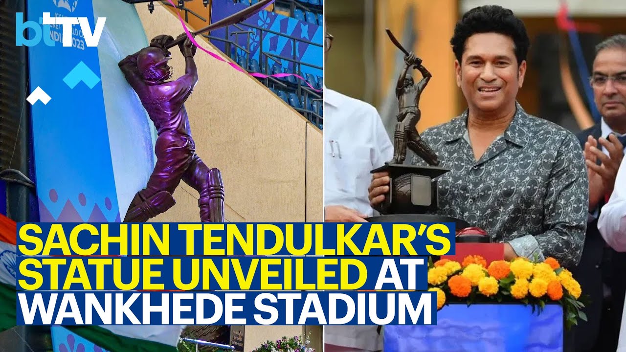 Amidst Huge Fanfare, Sachin Tendulkar Statue Unveiled At Wankhede ...