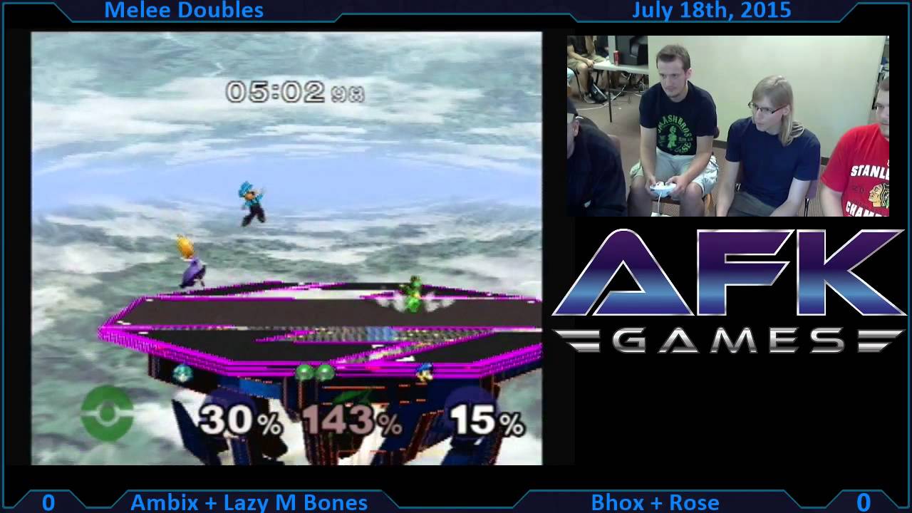AFKM1 | Bhox + Rose vs. Ambix + Lazy M Bones SSBM Doubles - YouTube