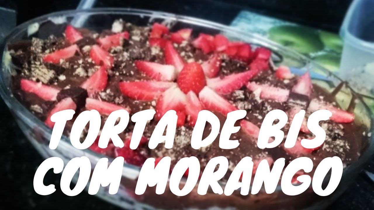 Receita de Torta De Bis Com Morango - YouTube