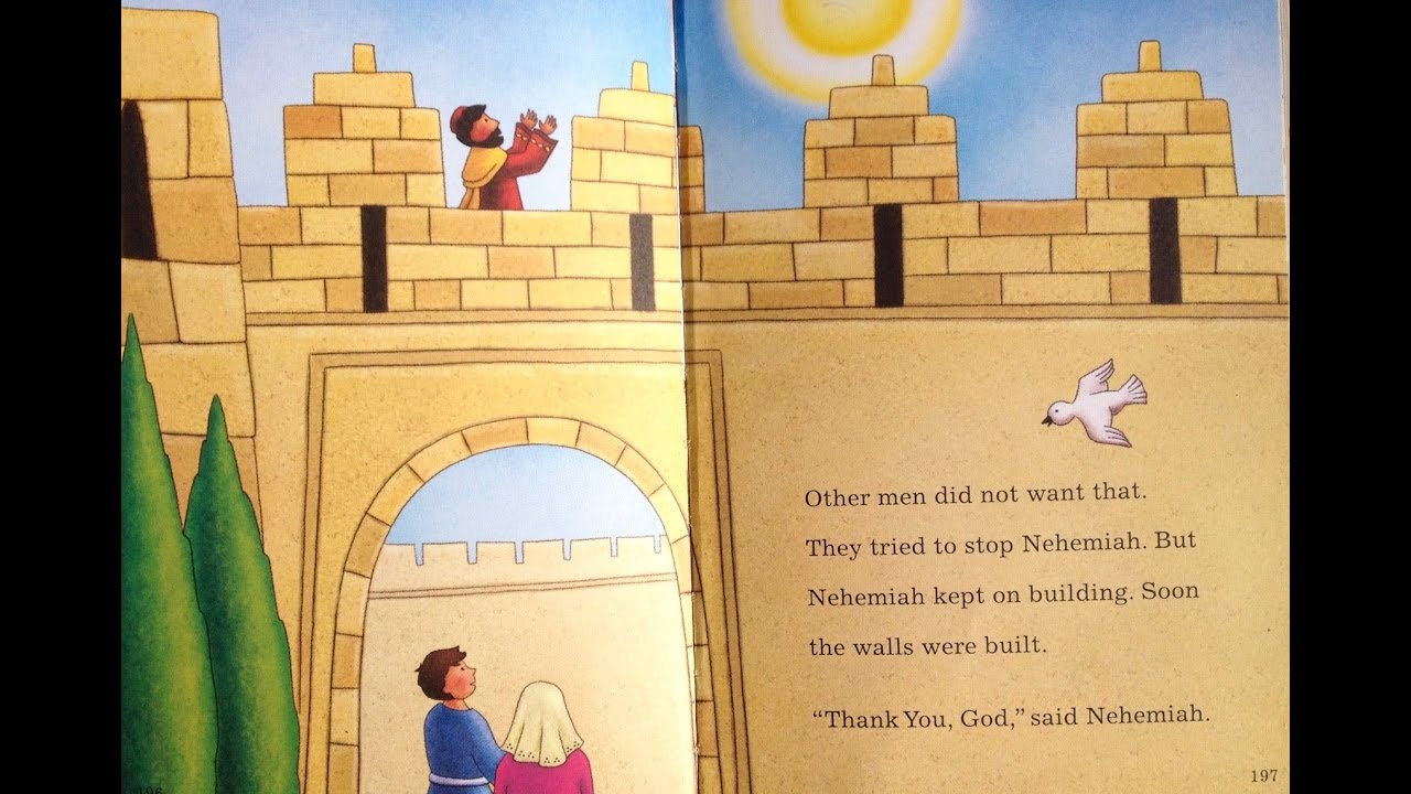 Children's Bible Stories -Nehemiah Rebuilds the Walls, Toddlers #47 -2 ...