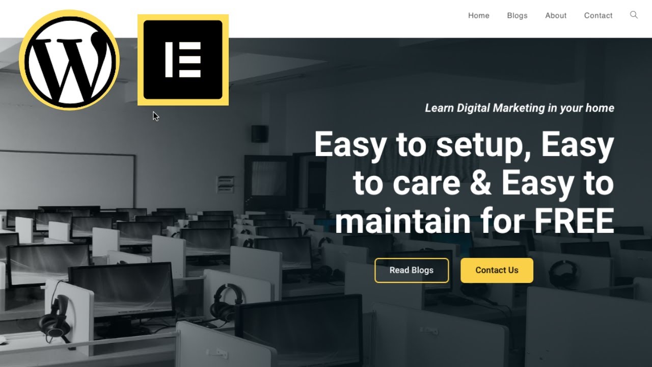 Build Digital Marketing Website with WordPress, Elementor & DomainRacer ...