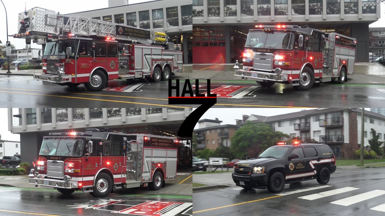 North Vancouver City Fire Department - Structure Fire Response - YouTube