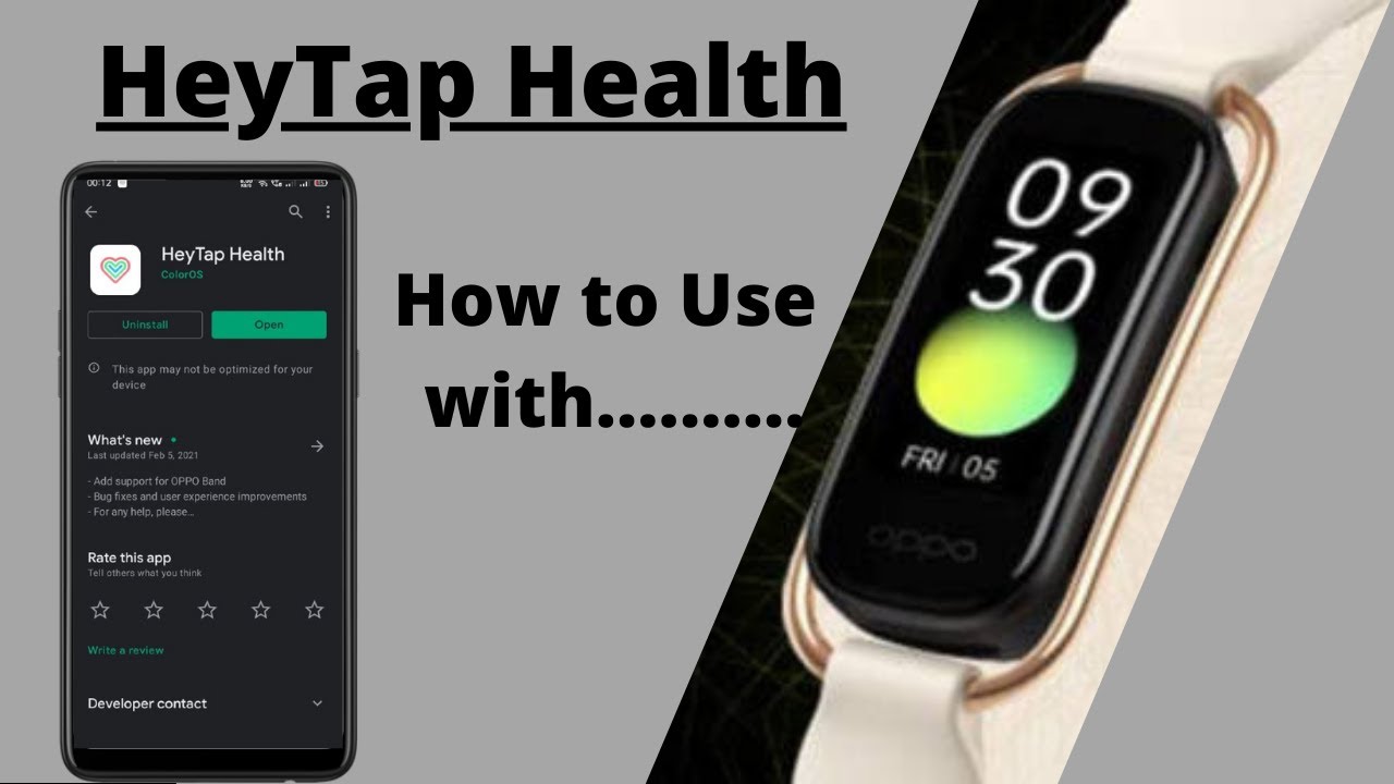 OPPO Band Style with HeyTap Health App l OPPO HeyTap Health App kaise ...