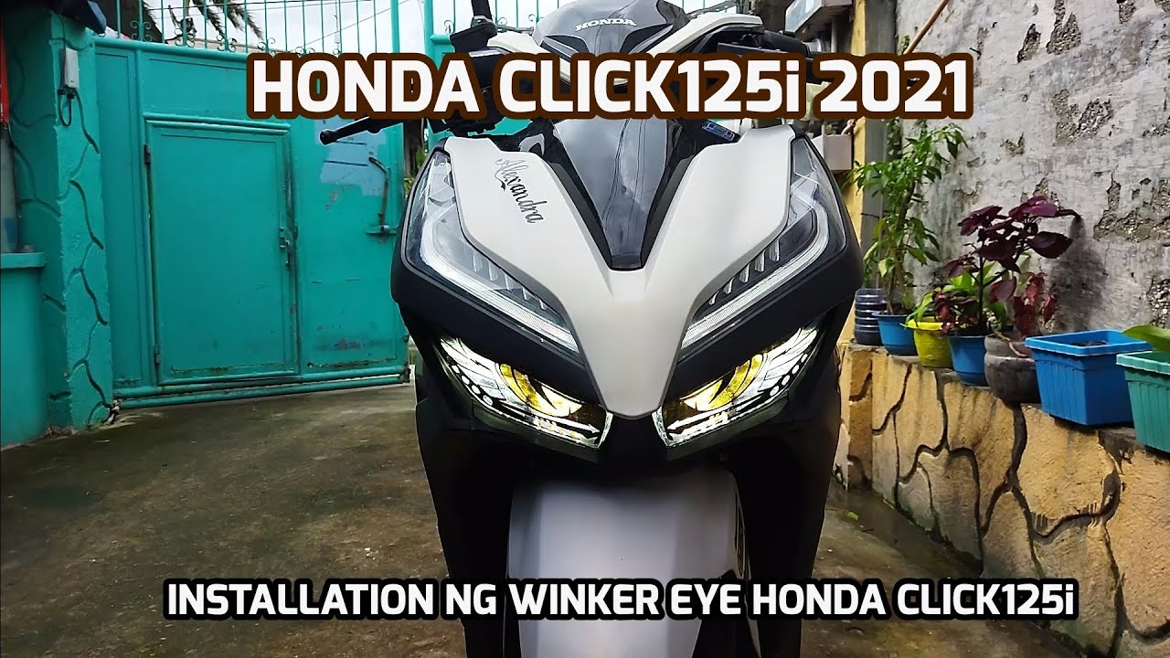 HONDA CLICK125i WINKER EYE INSTALLATION | BRO JIMMY - YouTube