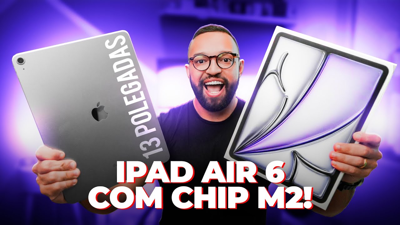COMPREI o novo iPad Air de 13 Polegadas com CHIP M2! Unboxing e ...