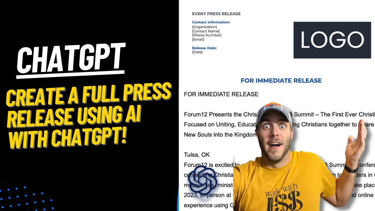 How to write a press release with chatGPT - YouTube
