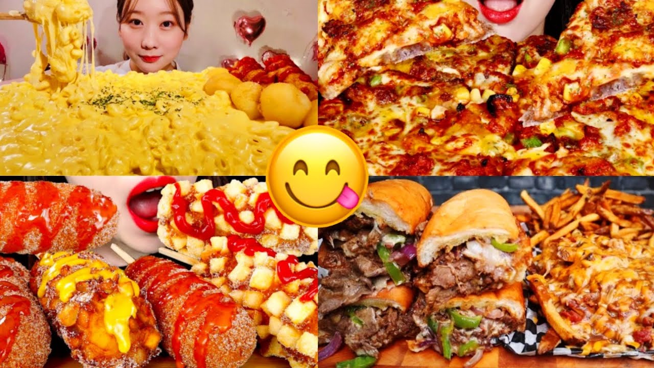 VARIOUS FOOD MUKBANG COMPILATION || SATISFYING EATING SOUND * MOST ...
