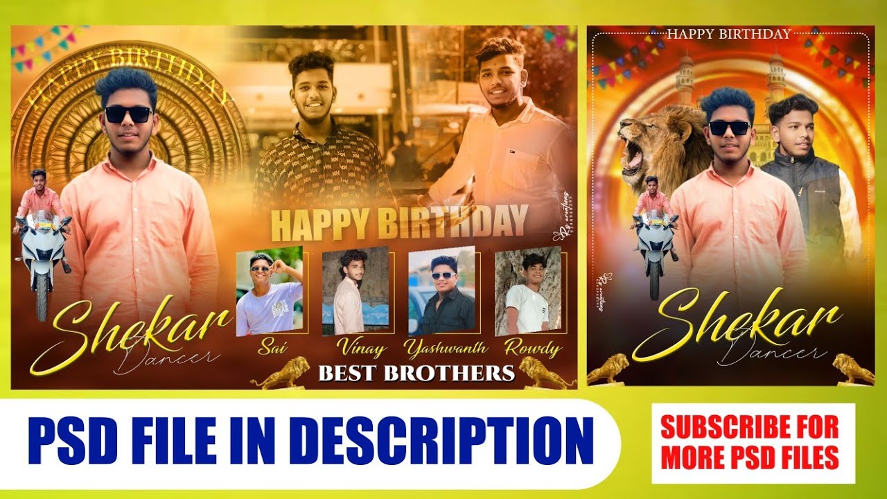 Birthday cdp Banner design #2025 #photoshop #cdp || banner design ...