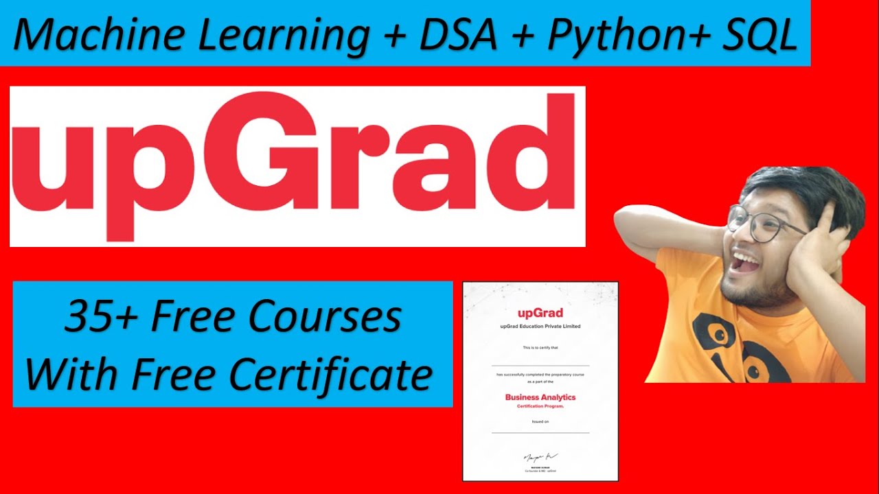 upGrad 35+ Free Courses with Certificate | Valuable Courses 🔥🔥 - YouTube