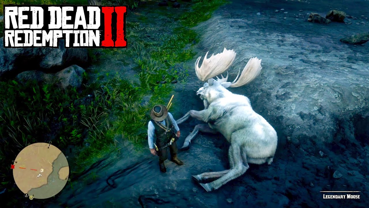 RDR2 How to hunt Legendary Moose - YouTube