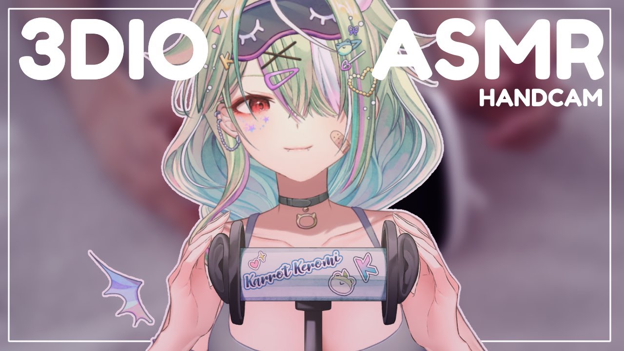 【3DIO ASMR】Vtuber Handcam | No more overthinking for 1H🌙 - YouTube