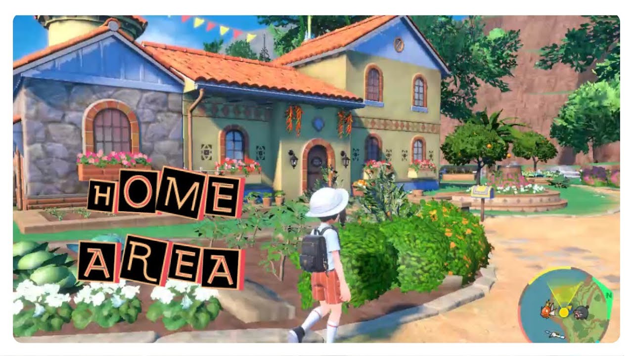 POKEMON SCARLET - HOME AREA - YouTube