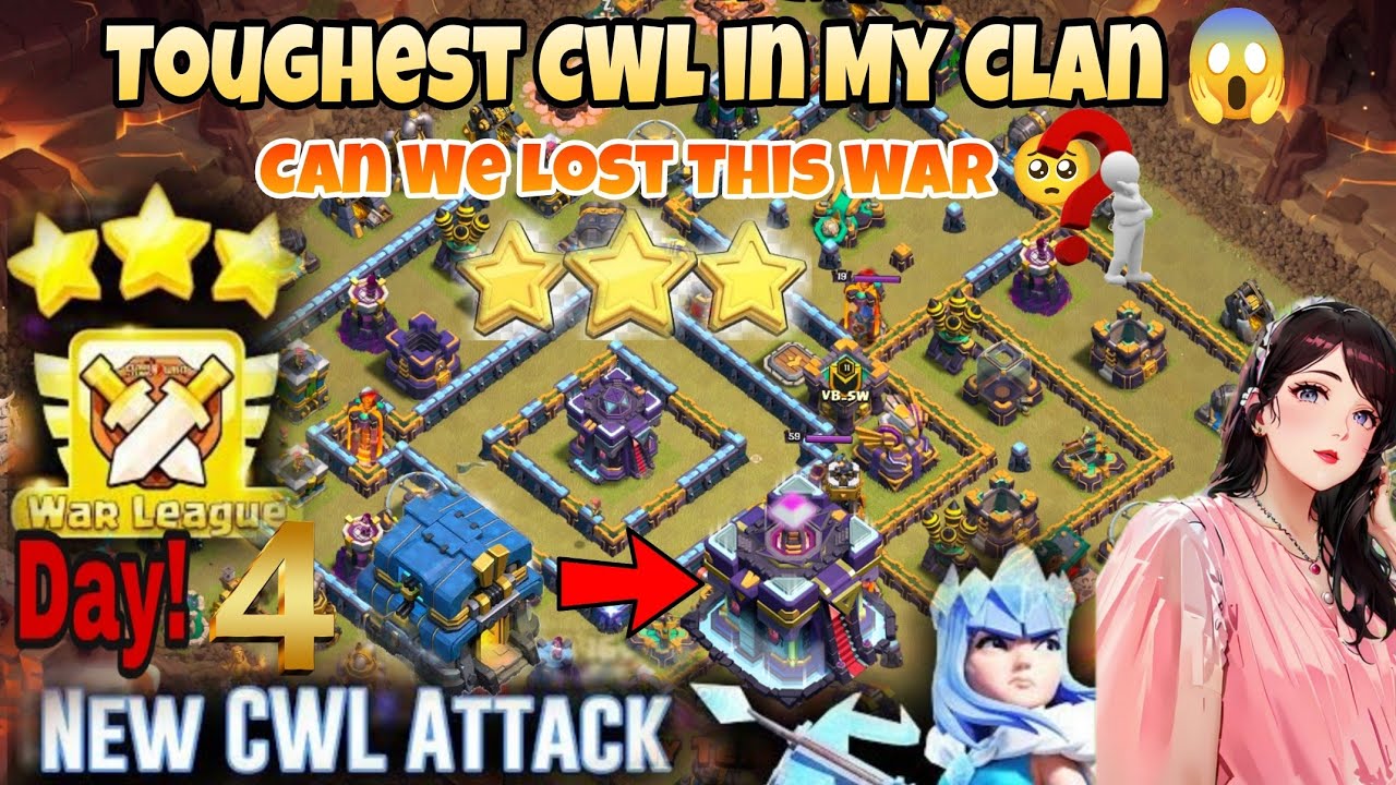 Cwl Best Attack Strategy Day 4 ! Best Clan For CWL #coc #clashofclans # ...