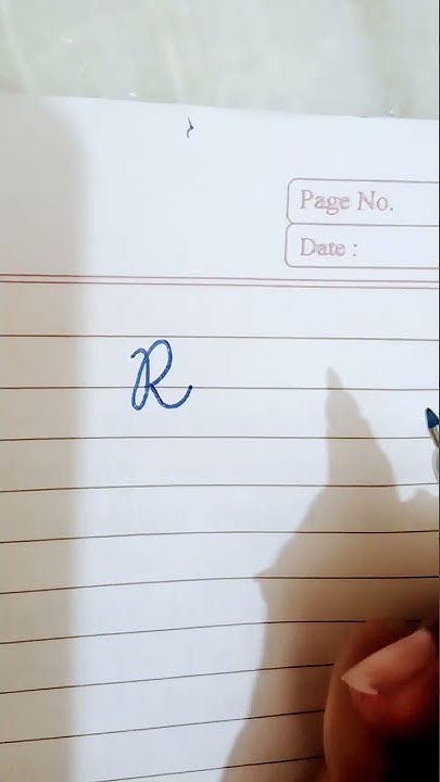 how to write a R in cursive writing #youtubeshorts #viralvideo #viral # ...