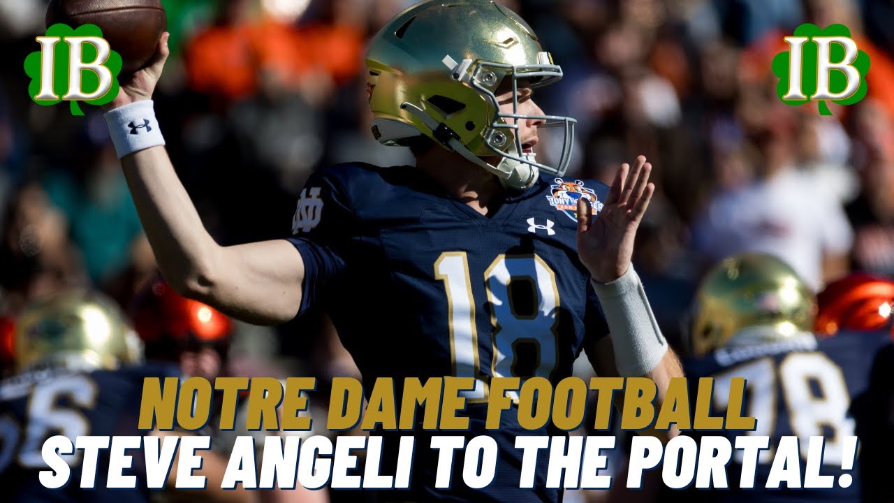 Notre Dame QB Steve Angeli Enters The Transfer Portal - YouTube