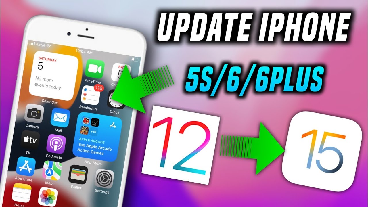 how to update ios 15 in iphone 6/6+/5+ | Update ios 15 on iphone 6| how ...