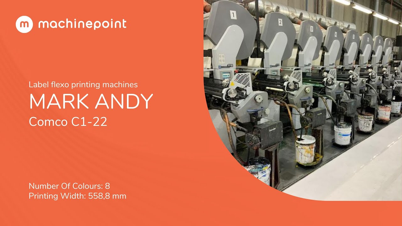 MARK ANDY Comco C1-22 Label flexo printing machines | MARK ANDY ...