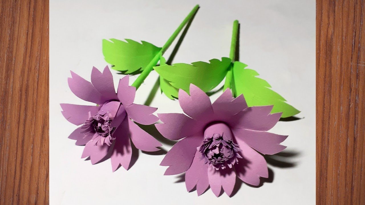 Paper Flower | How To Make Paper Flower| DIY Flowers | Paper Craft 13 ...