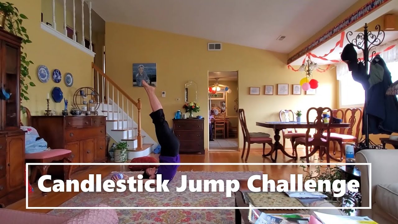 The Candle Stick Jump Challenge- Gymnastics Strengthening - YouTube