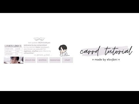 interactive carrd tutorial — © yj4won - YouTube