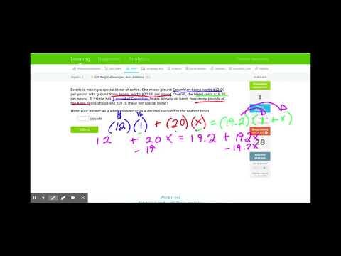 A1.O5 - IXL - Weighted averages: word problems (Algebra 1 practice ...