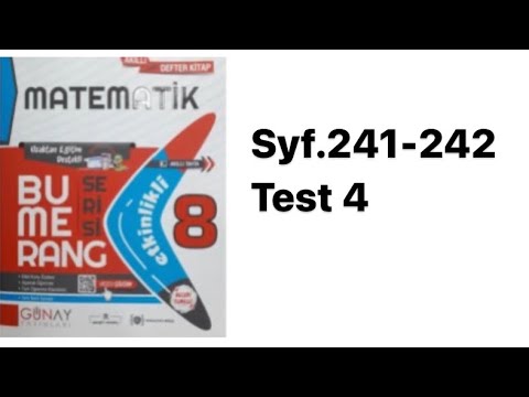 8.SINIF BUMERANG S.241-242 KAVRATAN TESTLER 4