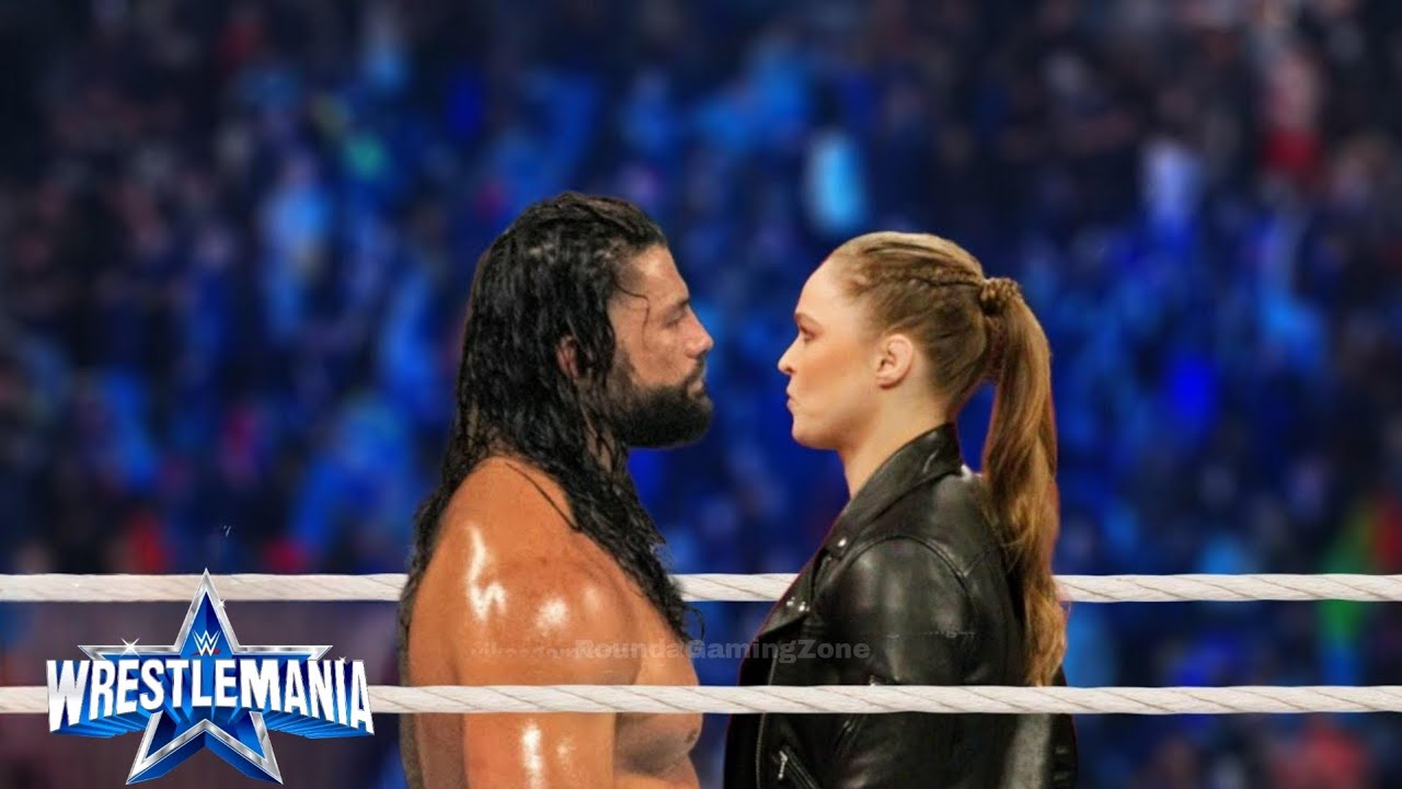 WWE Full Match - Roman Reigns Vs. Ronda Rousey : Wrestlemania Live Full ...